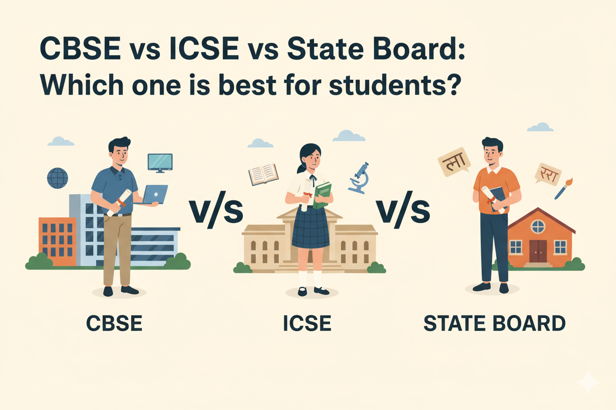 CBSE vs ICSE vs State Board: Which one is best for Students?